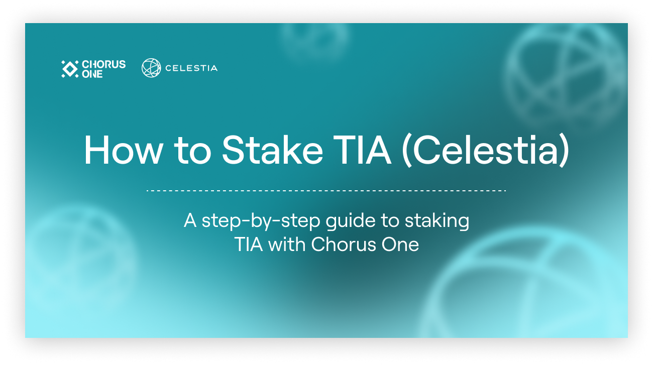 How to Stake TIA (Celestia)